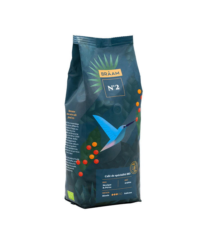 Café en Grains Bio Origine Amerique du sud - 1 kg - Brâam